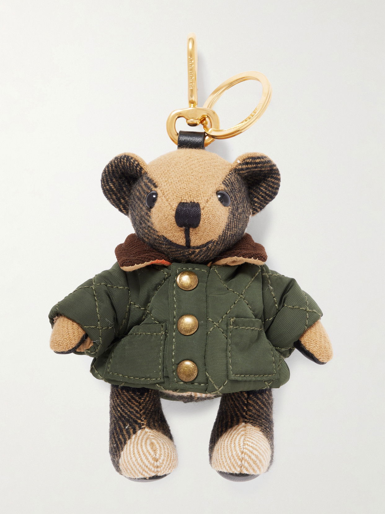 BURBERRY Shell And Cashmere Keychain | endource