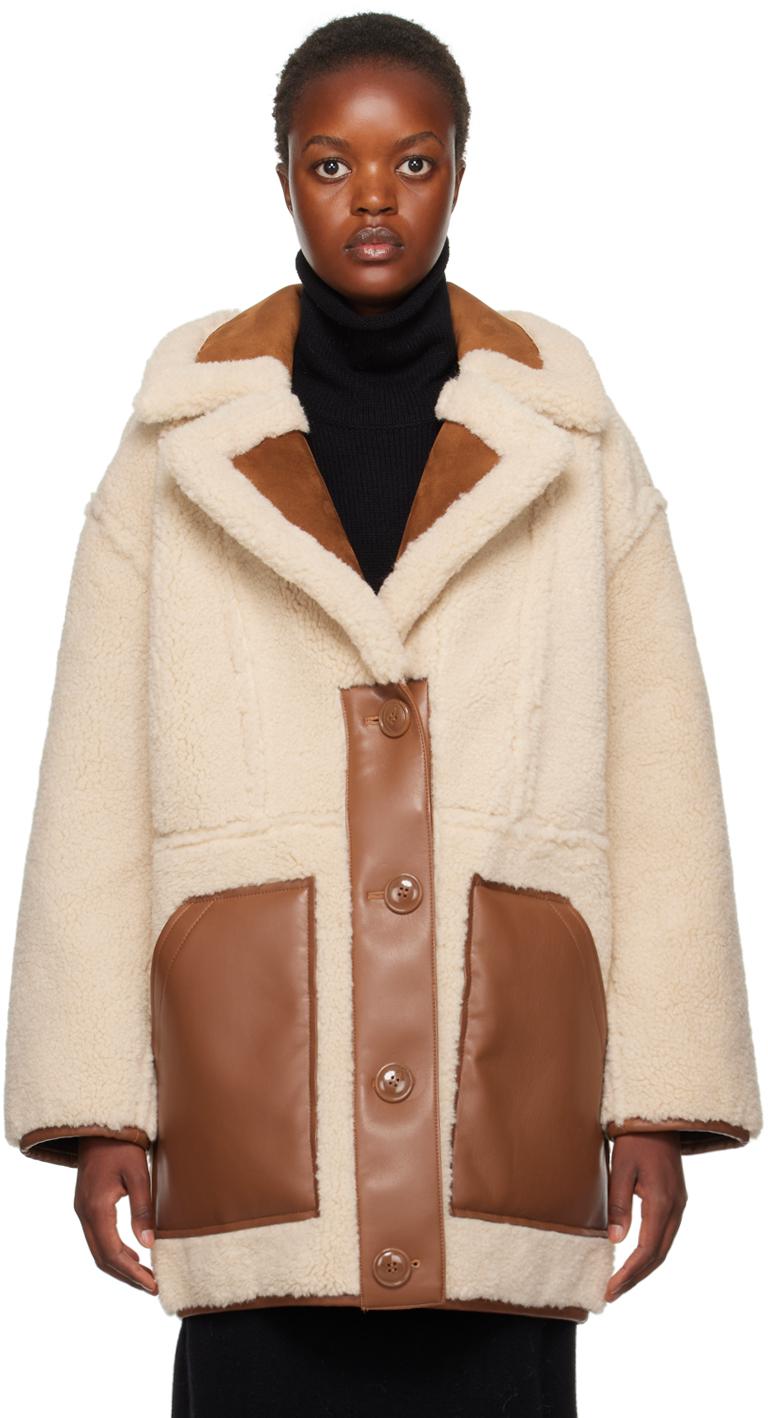 STAND STUDIO Tory Faux-Shearling Jacket | endource