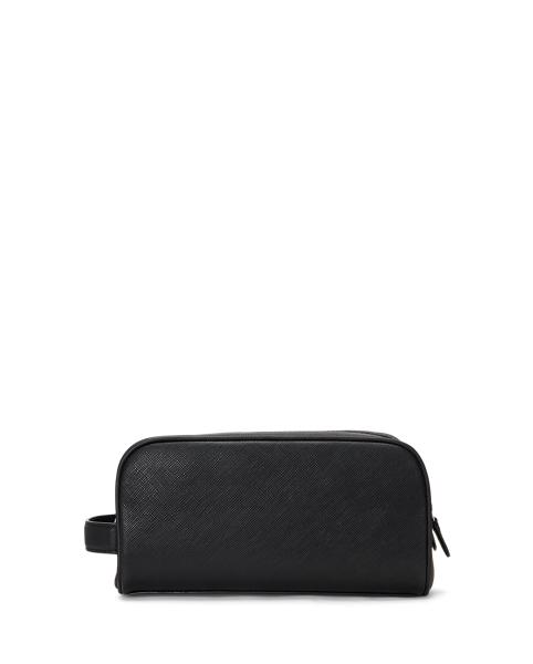 POLO RALPH LAUREN Saffiano Leather Travel Case in Black | endource