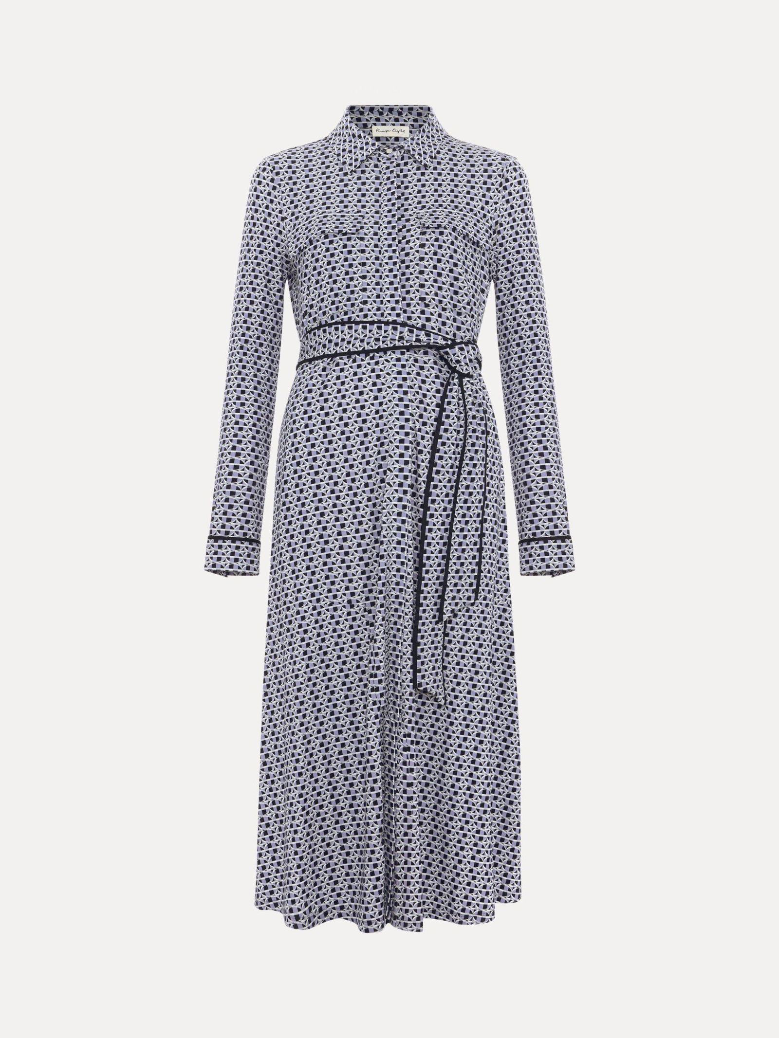 PHASE EIGHT Valerie Geometric Dress in Lilac/Multi | endource