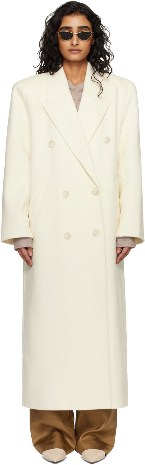THE FRANKIE SHOP Gaia Double Breasted Coat | endource