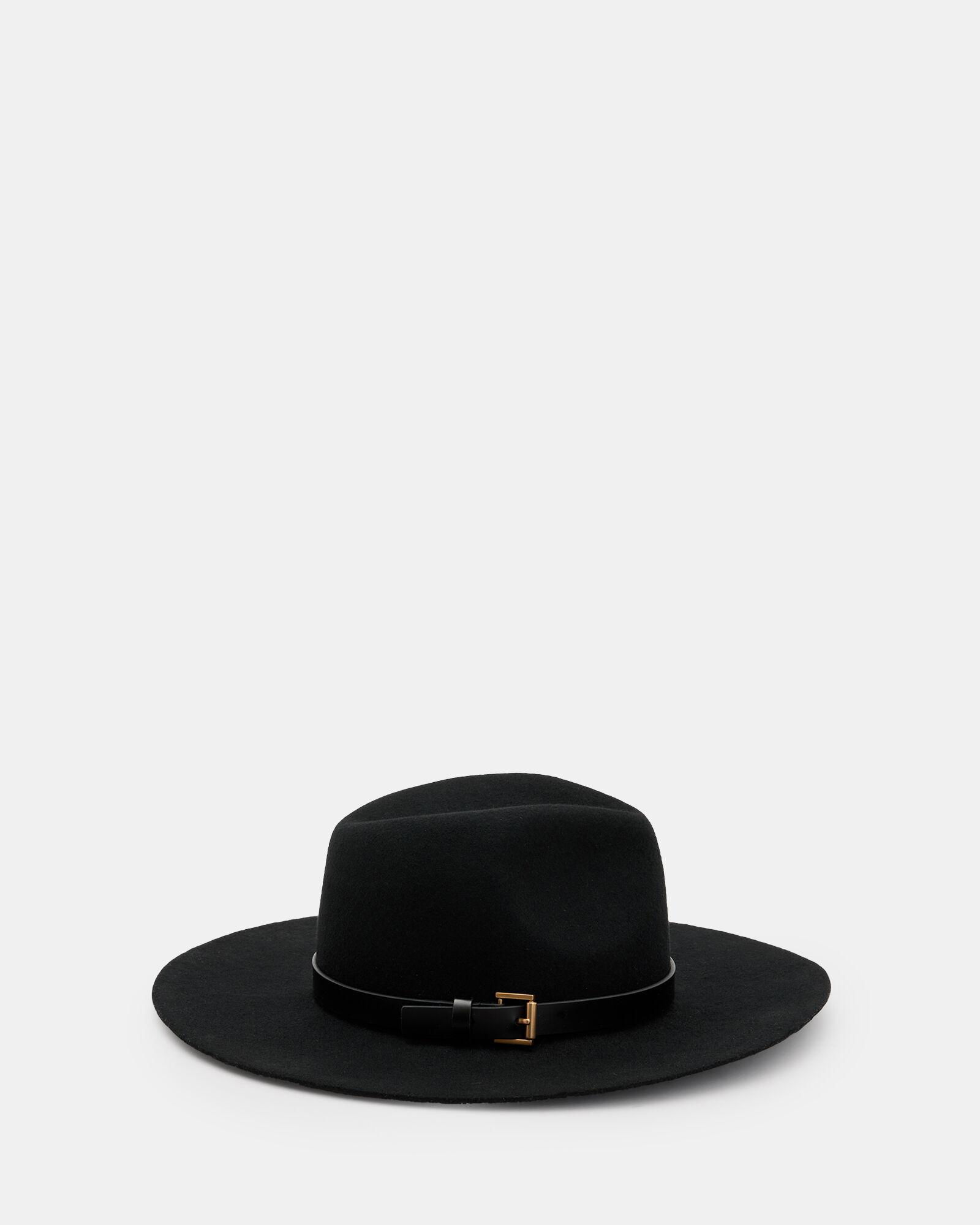 ALLSAINTS Addison Wool Buckle Fedora Hat | endource