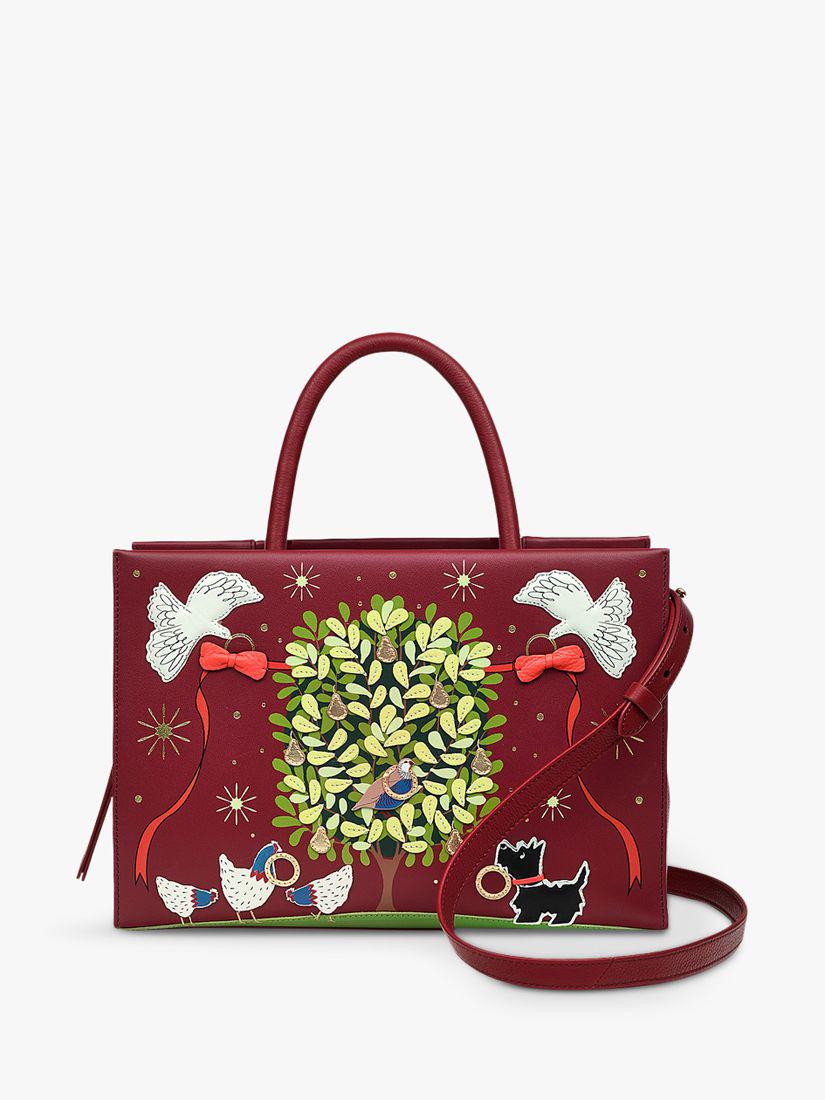 RADLEY 12 Days of Christmas Leather Zip-Top Multiway Bag in Red Multi ...