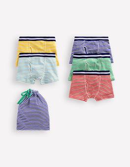 BODEN Rainbow Stripe Boxers 5 Pack in Rainbow stripe | endource