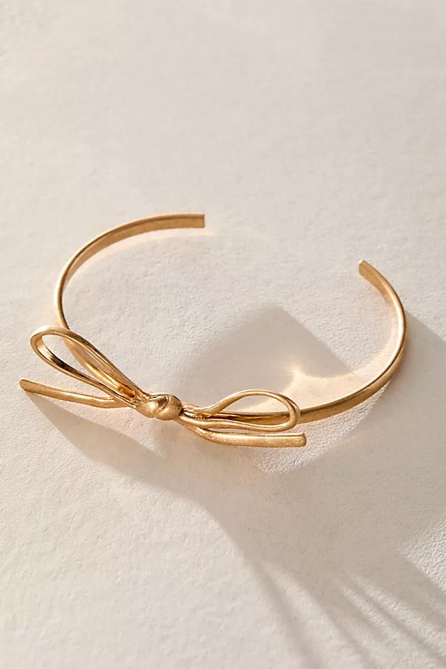 FREE PEOPLE Bow Bangle in Gold | endource