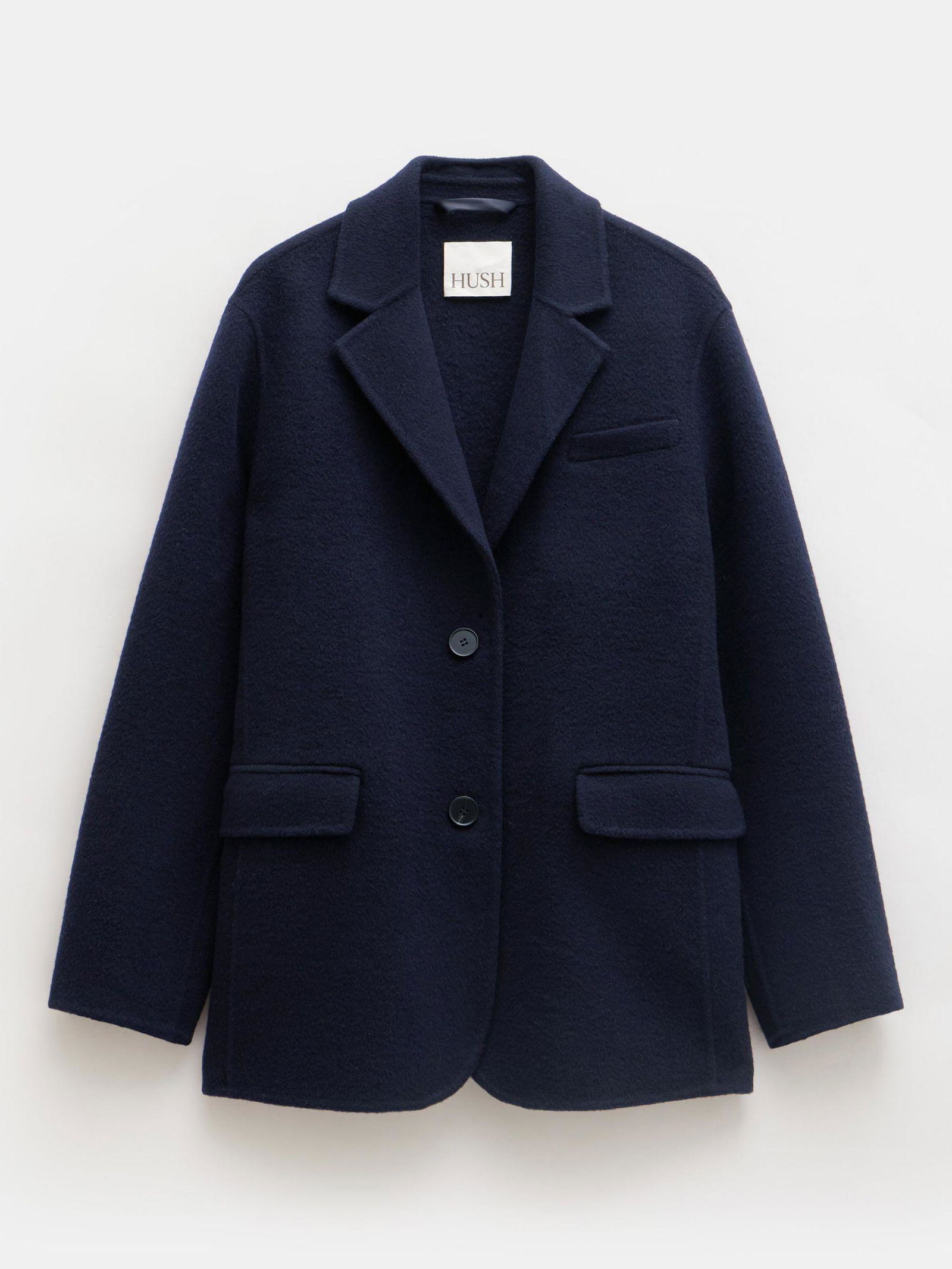 HUSH Pure Wool Double Face Coat | endource