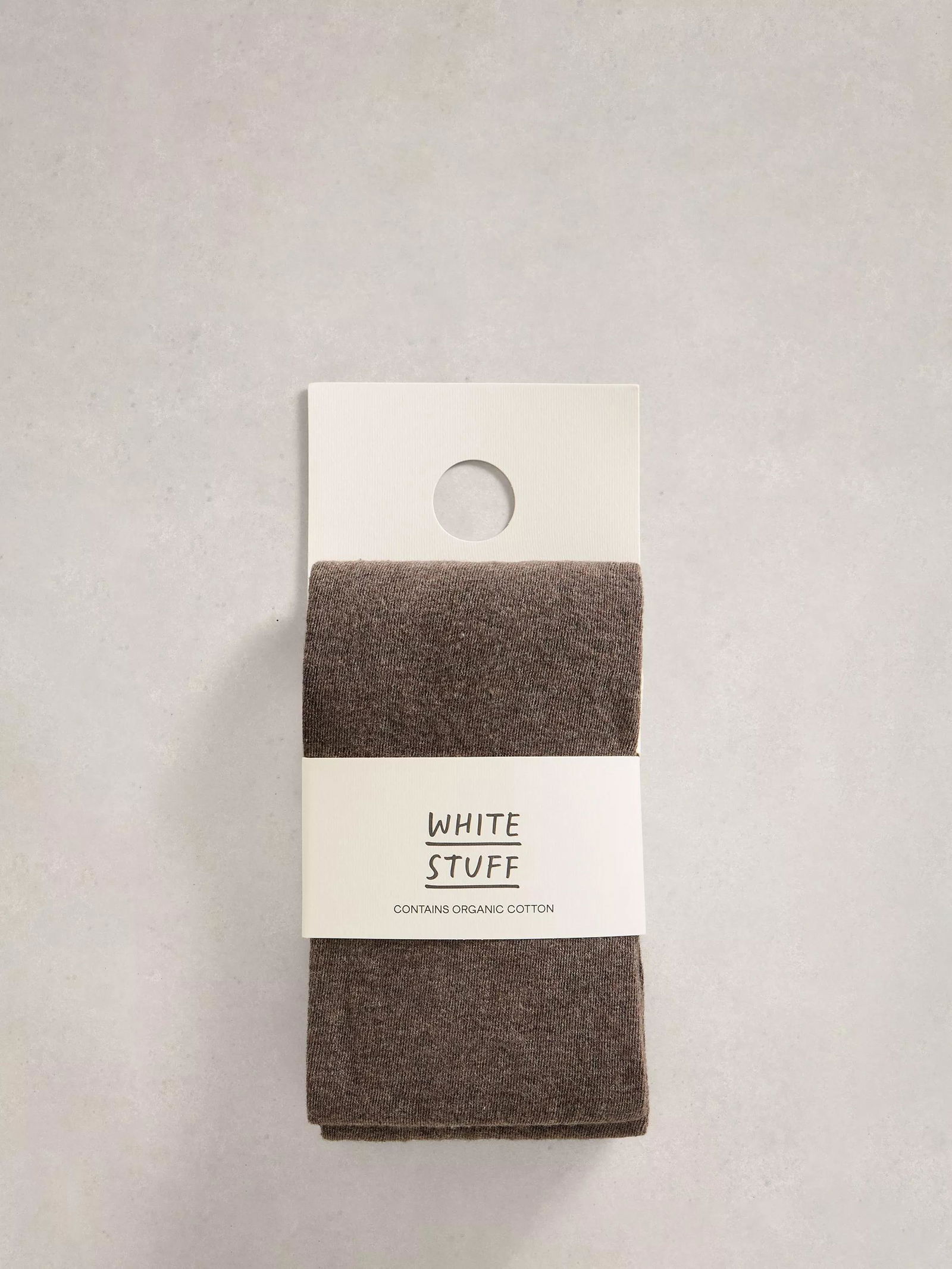 WHITE STUFF Patty Plain Tights, Dark Brown | endource