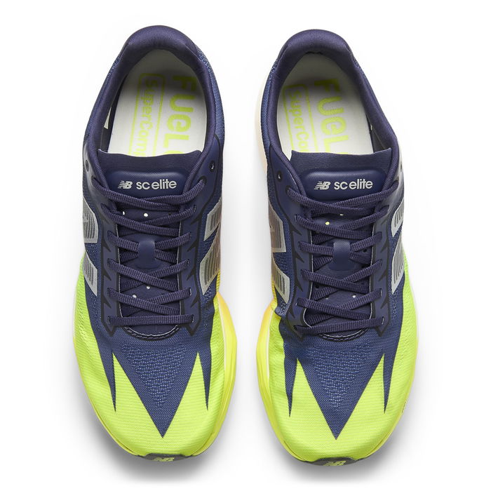 NEW BALANCE Men's FuelCell SuperComp Elite V5 In Purple/Green Synthetic ...