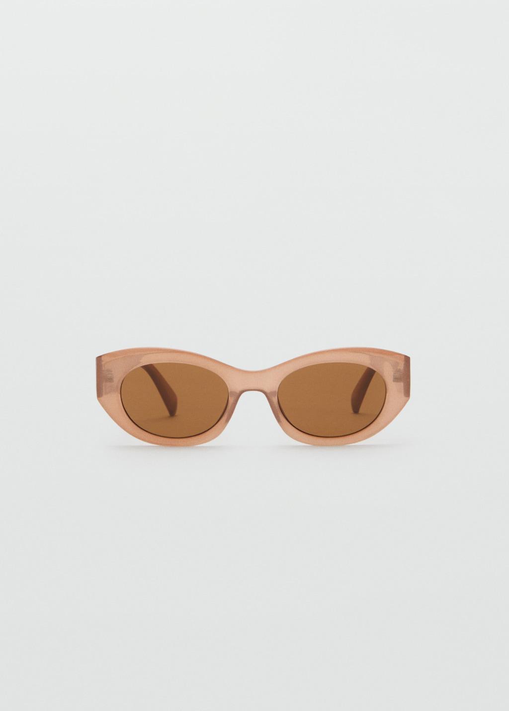 MANGO Resin Frame Sunglasses in Brown | endource