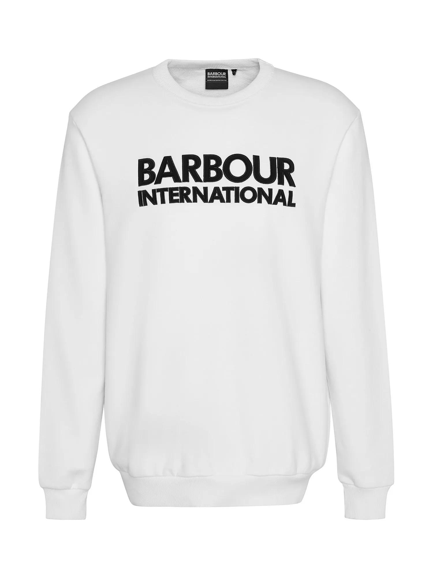 BARBOUR Jason Logo Sweatshirt in Whisper White | endource