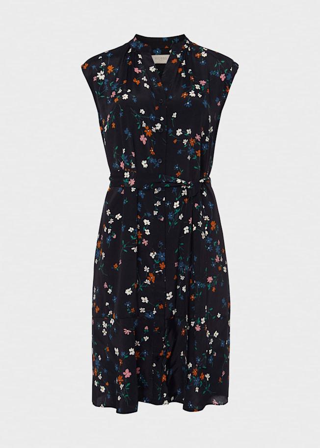 HOBBS Miranda Dress in Navy Multi | endource