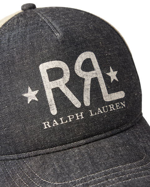 RALPH LAUREN RRL RRL Ranch Logo Denim Trucker Cap | endource