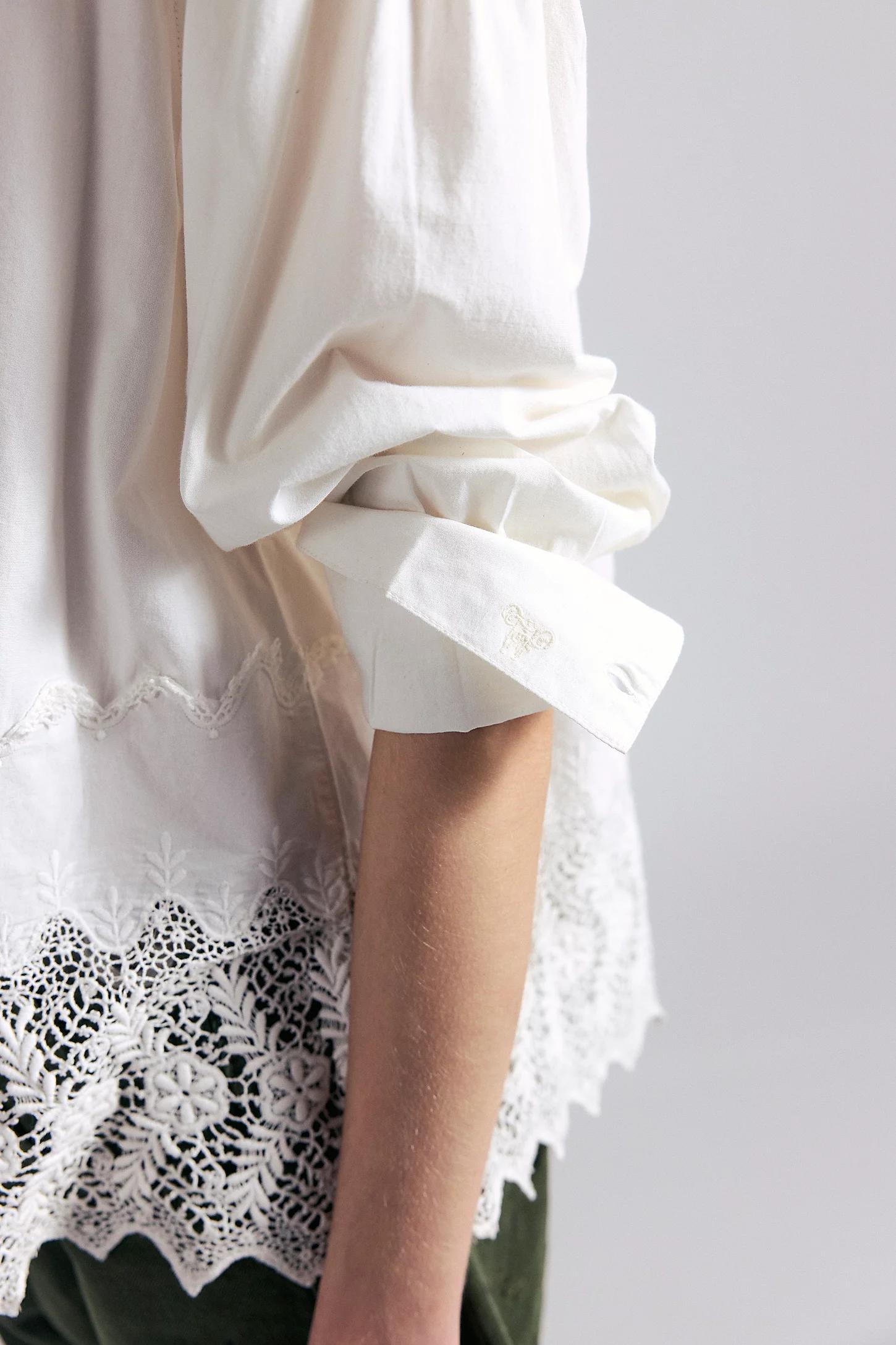 FREE PEOPLE We The Free Little Bit Of Lace Shirt | endource