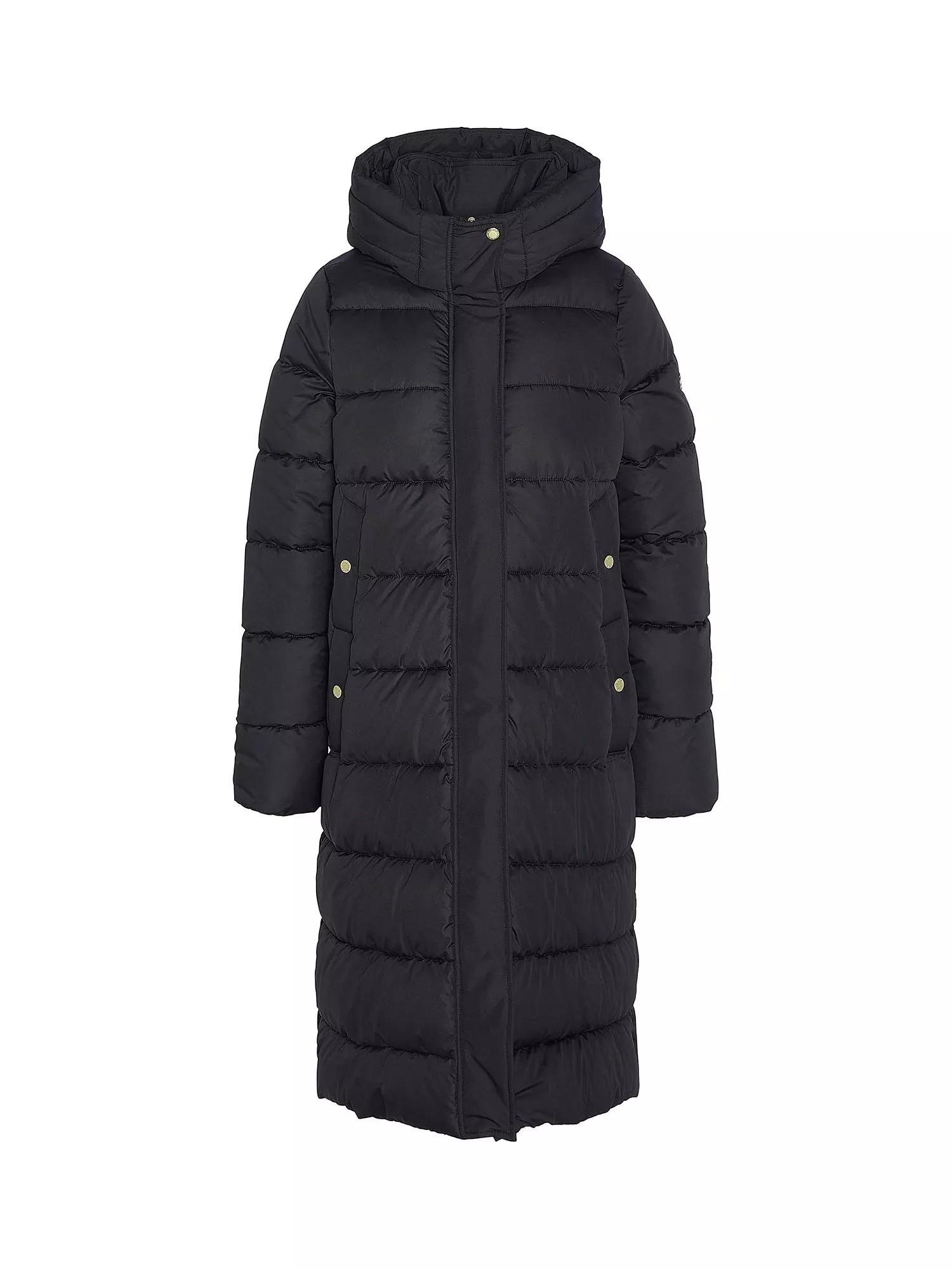 BARBOUR Barron Longline Puffer Jacket in Black | endource