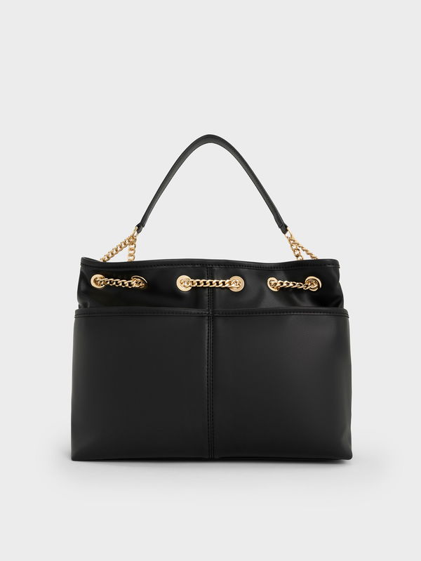 CHARLES & KEITH Addison Knotted-Rope Tote Bag | endource