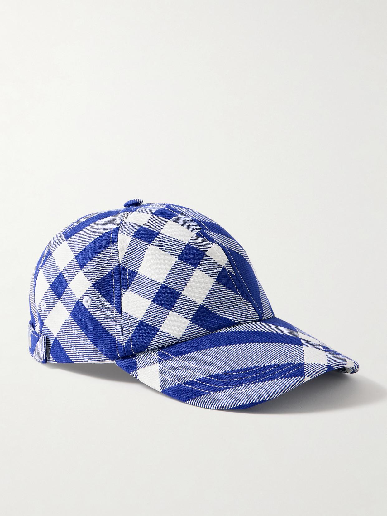 BURBERRY Checked Twill Baseball Cap | endource