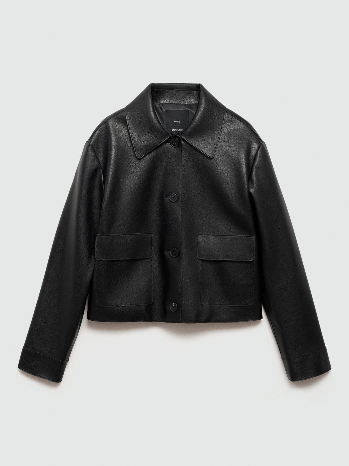 MANGO Sabina Faux Leather Jacket | endource