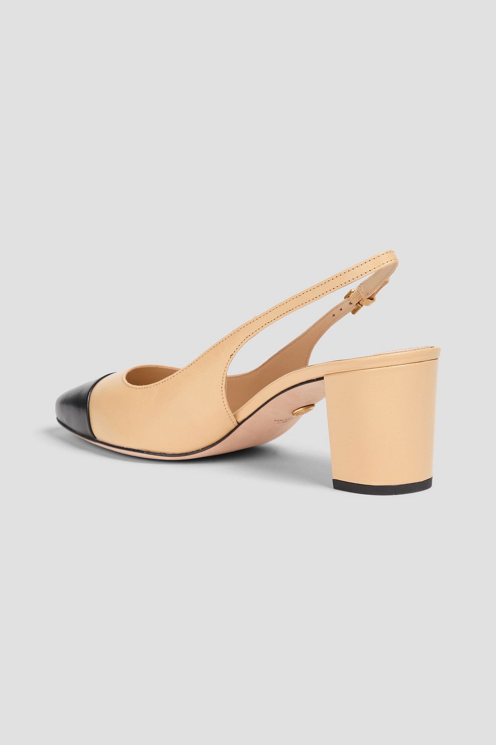 VERONICA BEARD Cecile Two-tone Leather Slingback Pumps | endource