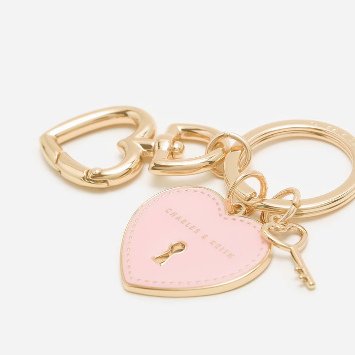 CHARLES & KEITH Heart Lock Keychain | endource