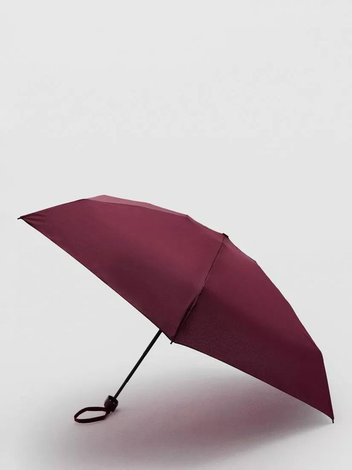 MANGO Mini Umbrella, Dark Red | endource