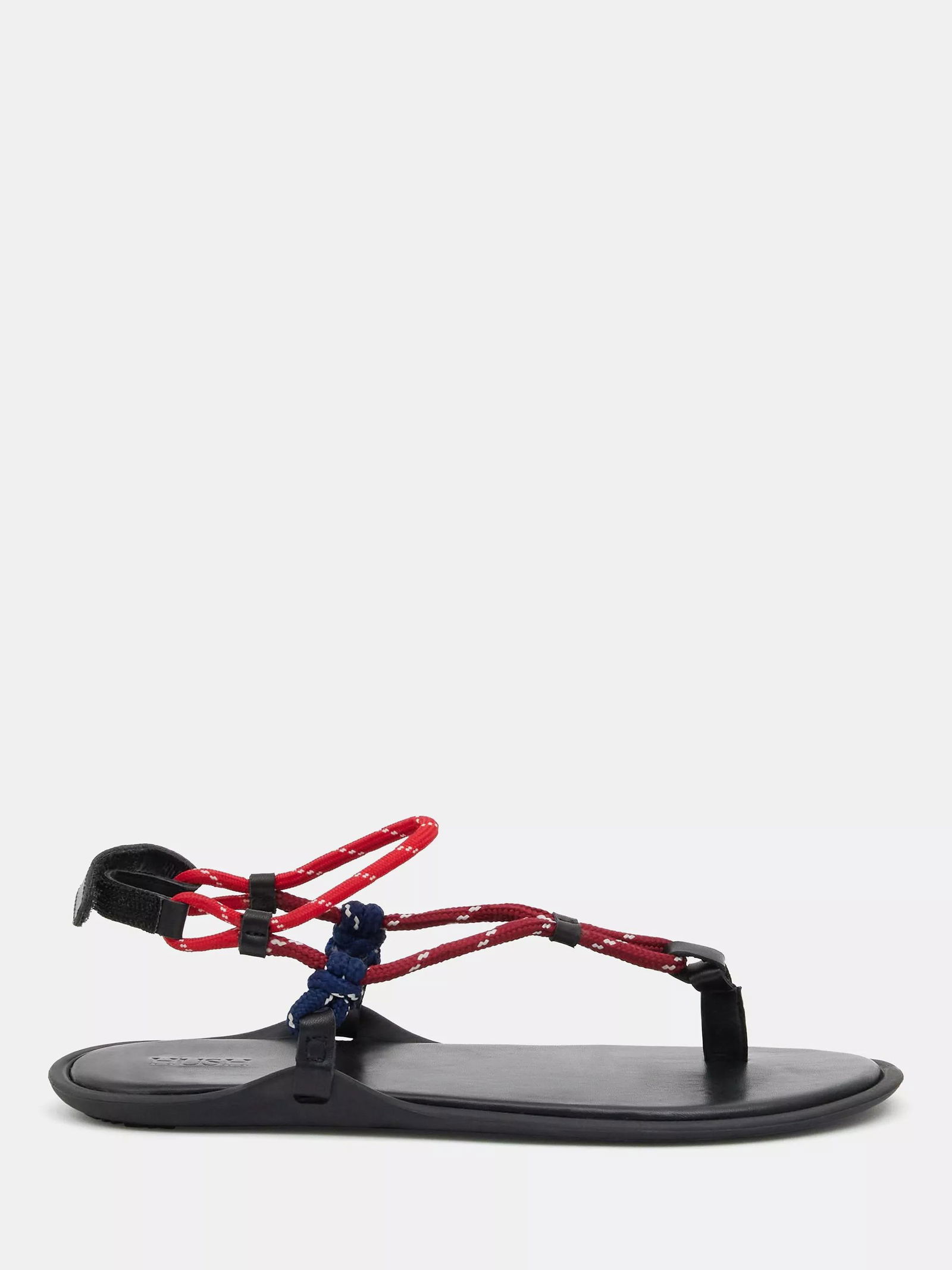 HUSH Leather Rope Strappy Sandals in Multi | endource