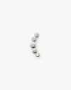 MISSOMA Solid Gold Diamond Ear Climber Flat Back Stud Earring | endource