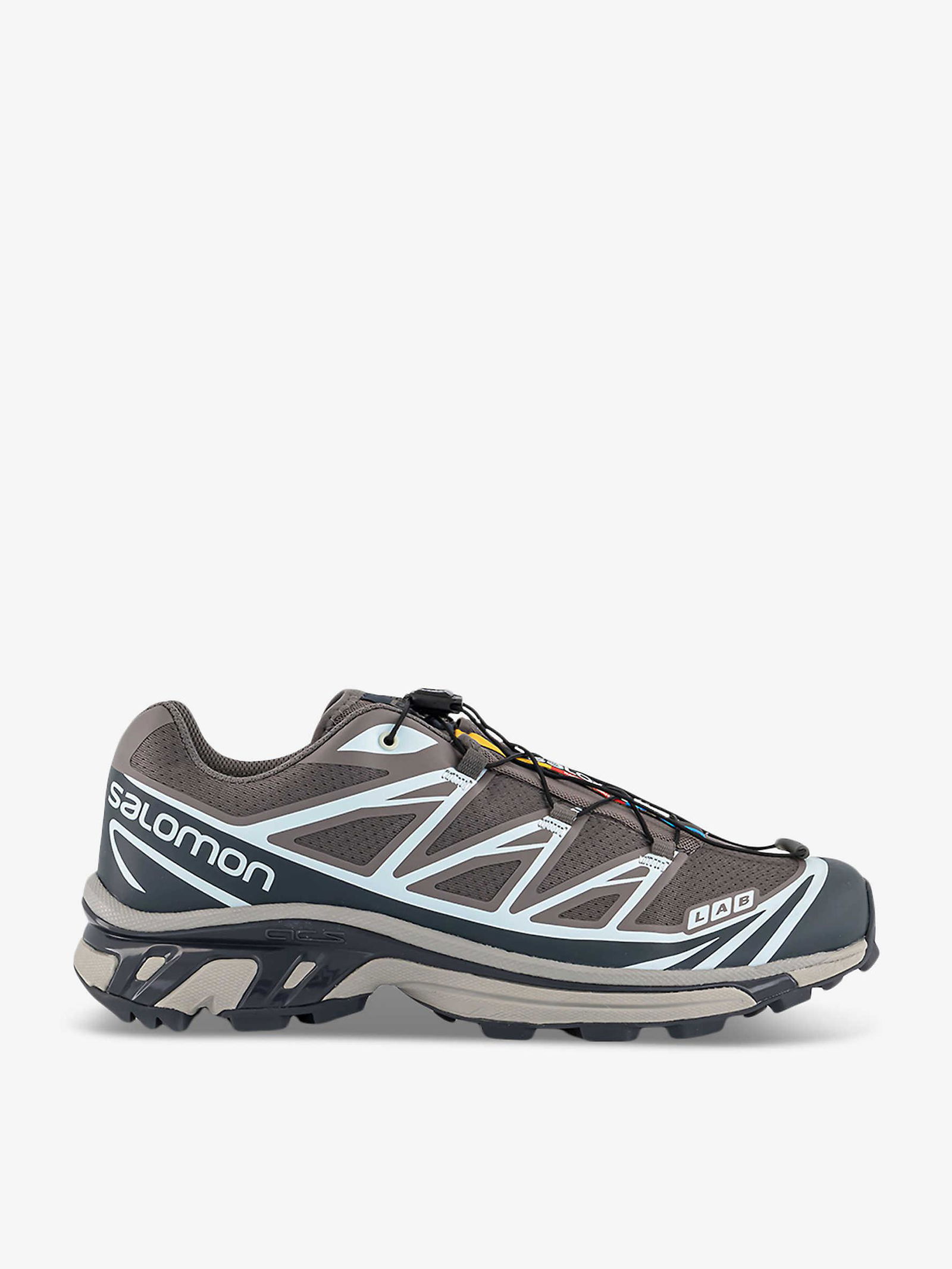 SALOMON XT-6 Quick-Lace Recycled-Mesh Low-Top Trainers in PLUM KITTEN ...