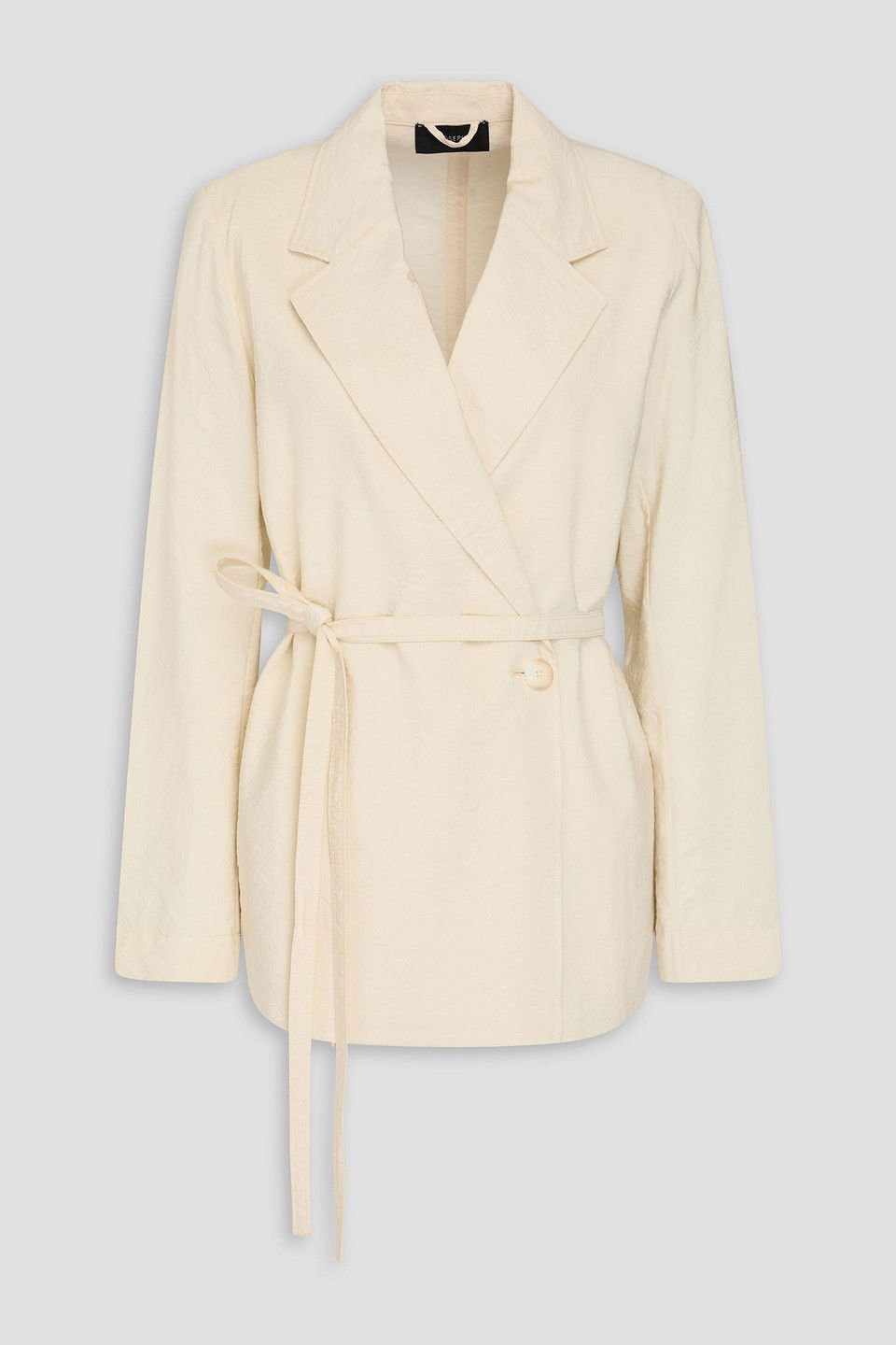 JOSEPH Mayet Double-Breasted Textured Silk-Blend Twill Blazer | endource