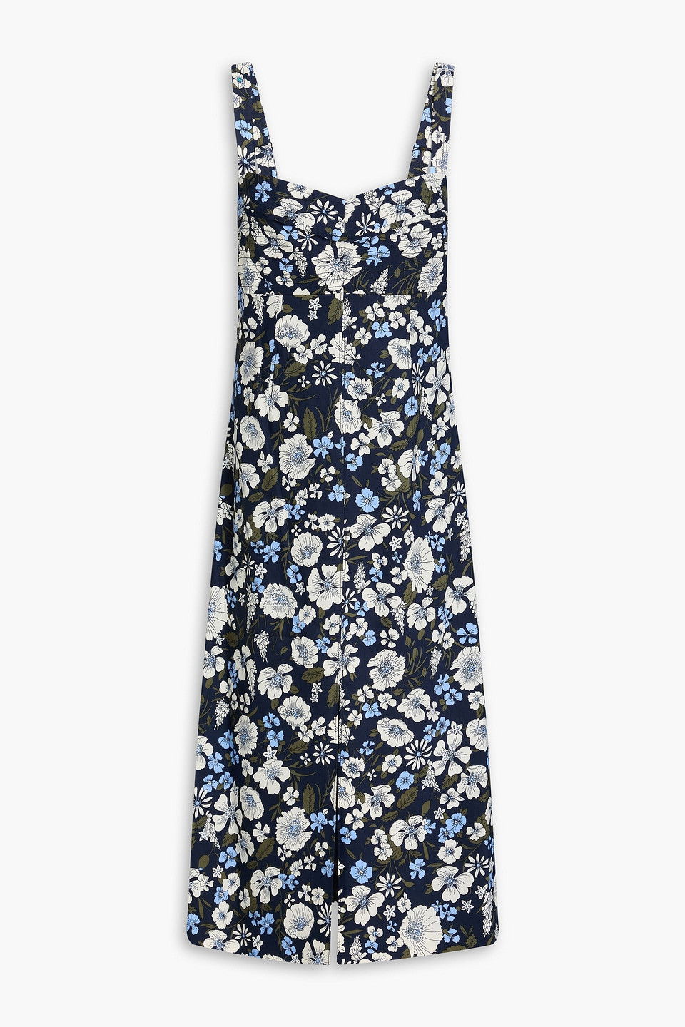 VERONICA BEARD Colleen Floral-print Linen-blend Midi Dress | endource