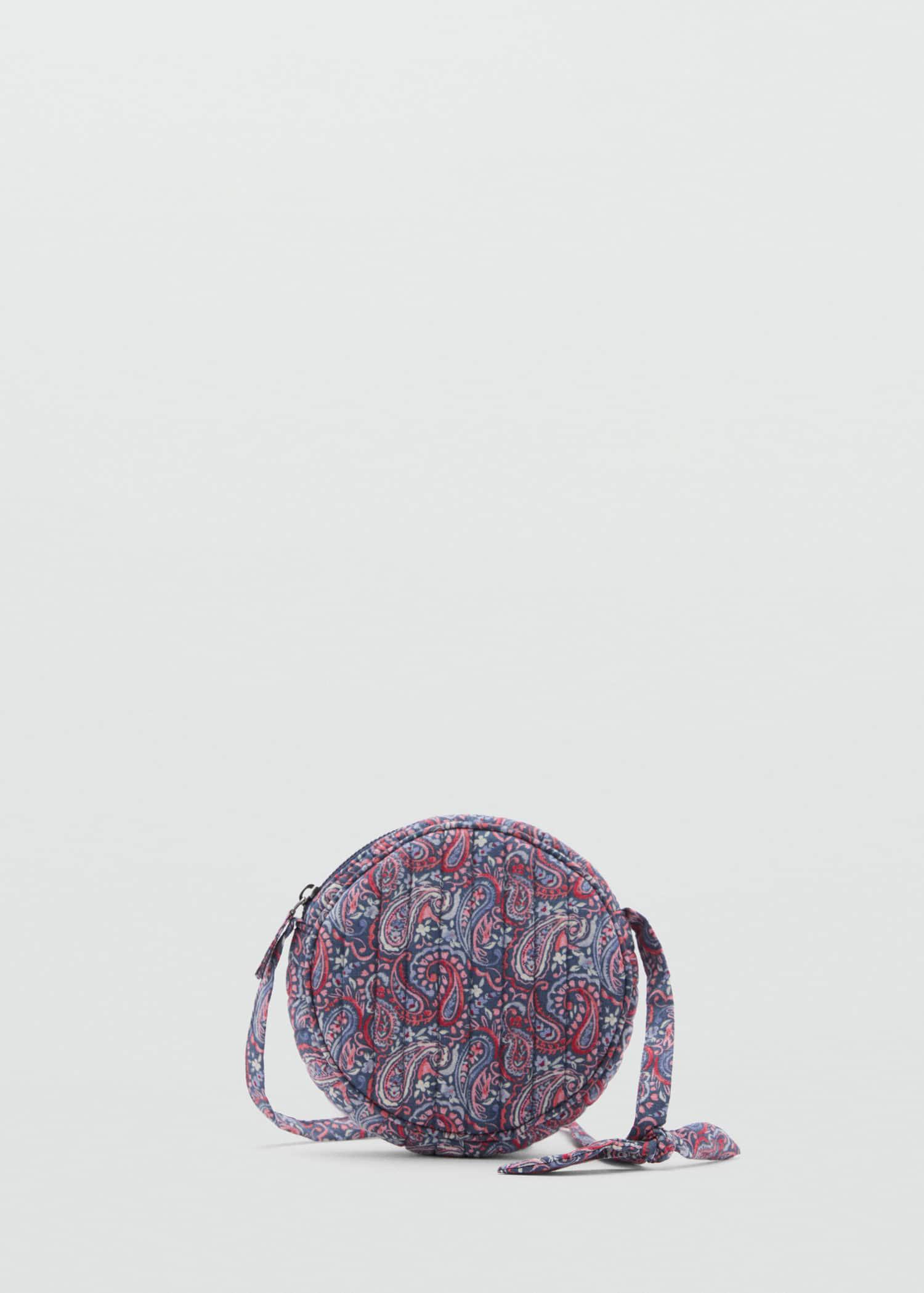 MANGO Printed Round Bag in Blue | Endource