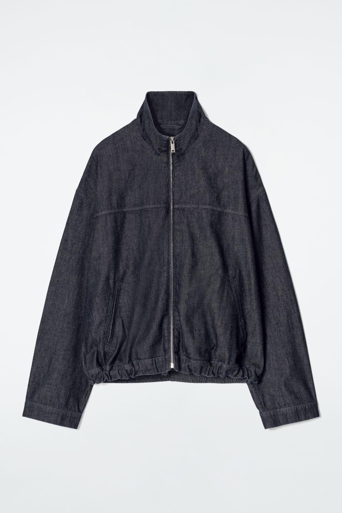 COS Oversized Denim Bomber Jacket in INDIGO | endource