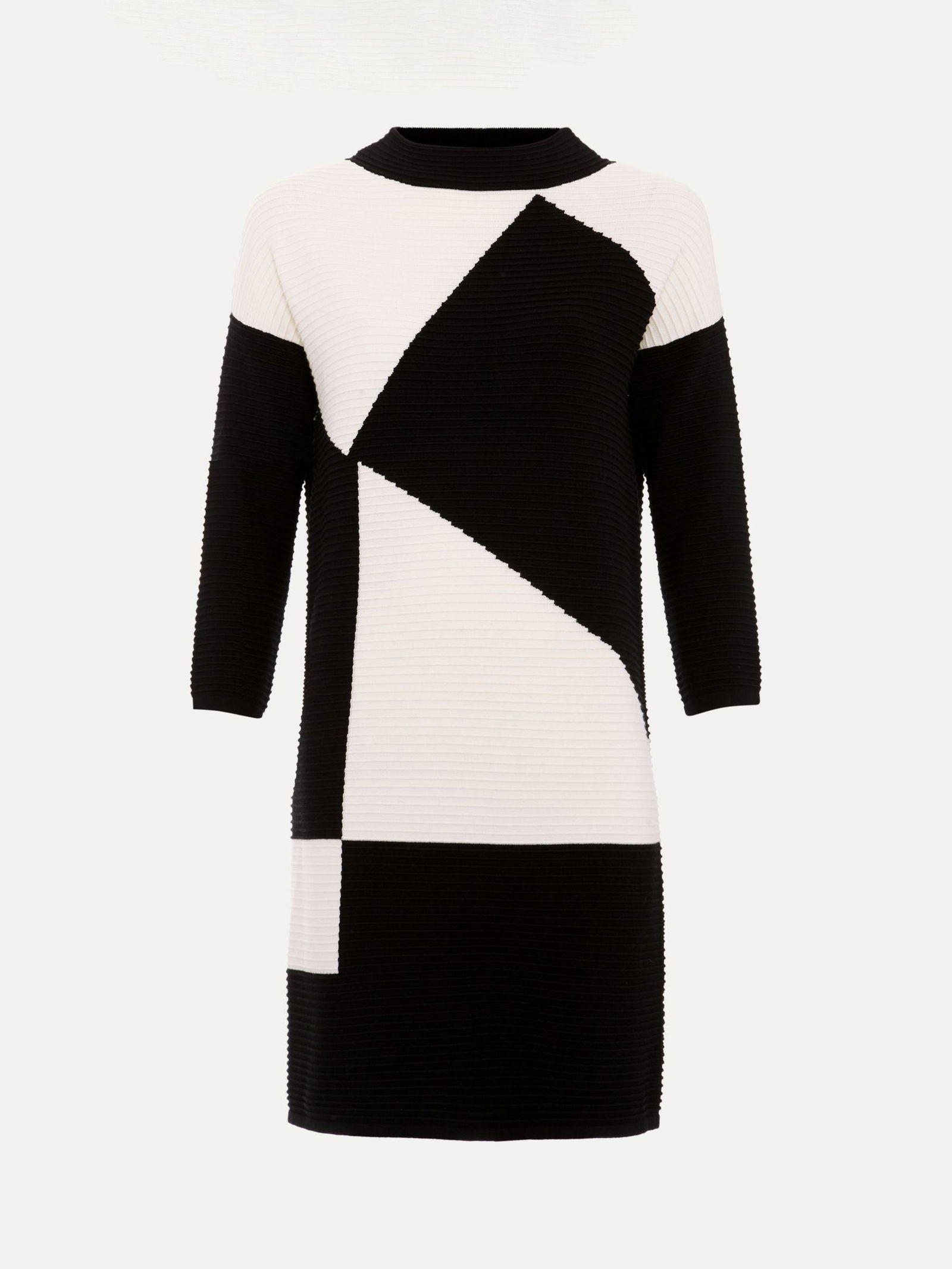 PHASE EIGHT Hetty Tunic Dress in Black/Ivory | endource