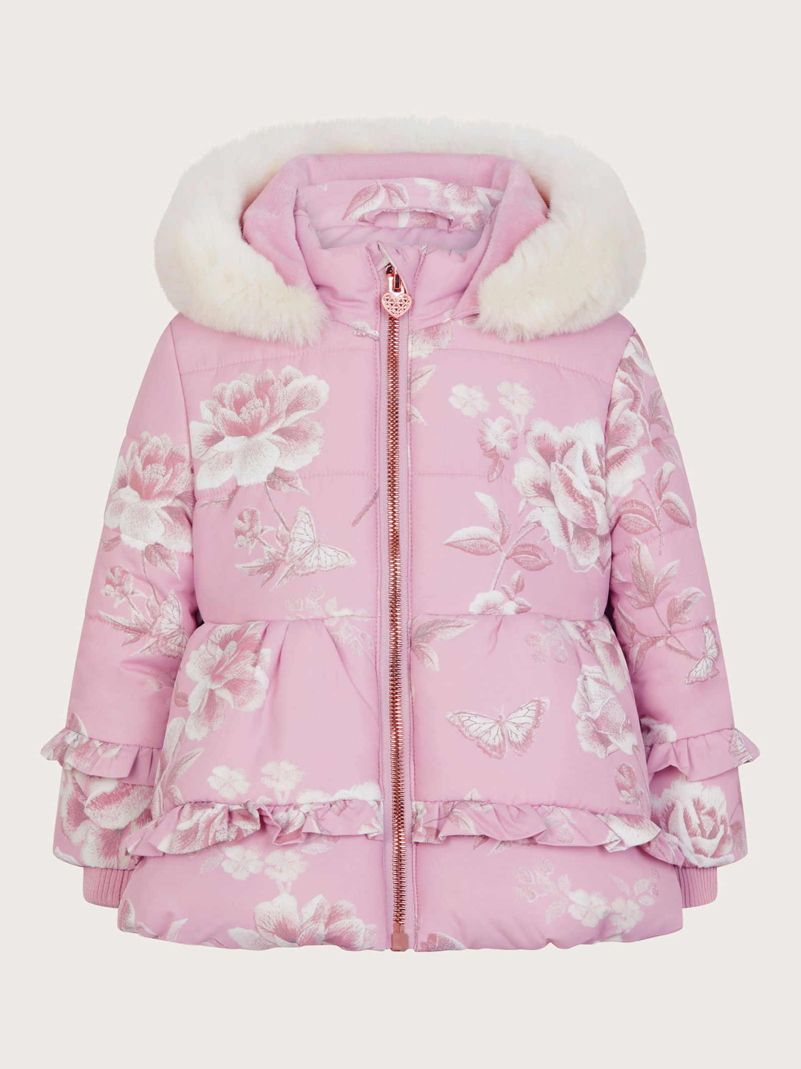 Monsoon Marcella Roses Coat in Multi | endource