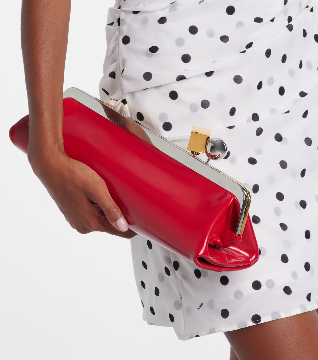 JACQUEMUS Salon Leather Clutch | endource