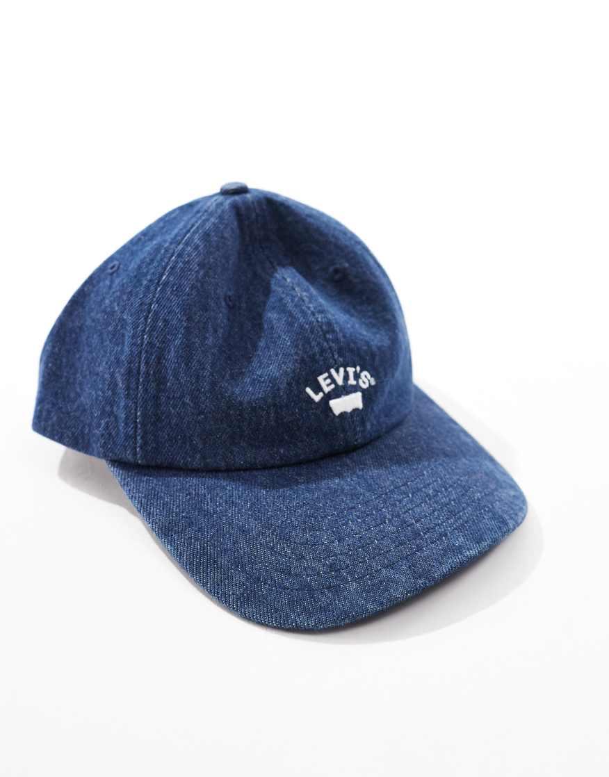 LEVI'S Denim Cap With Logo in DARK BLUE | endource