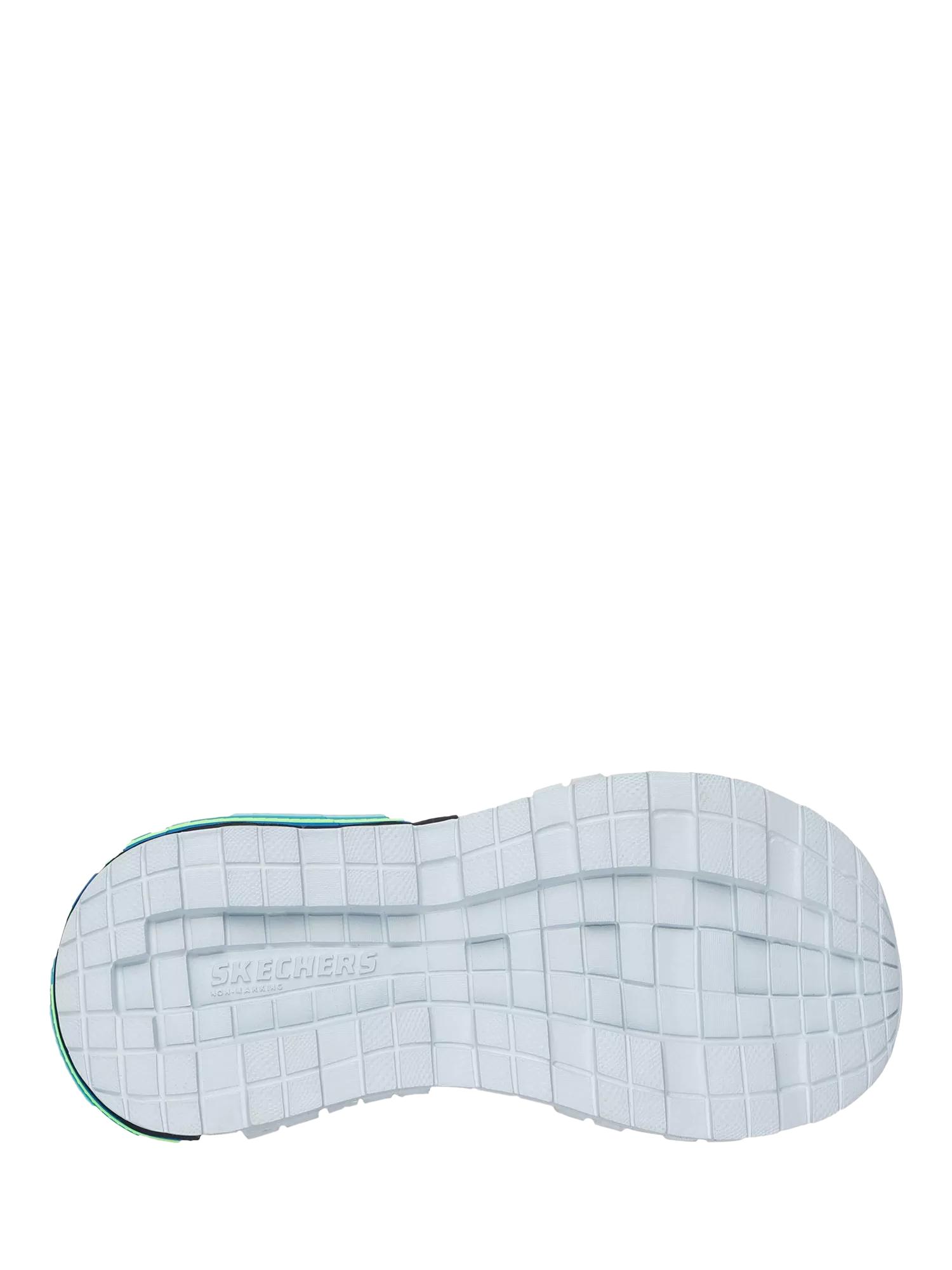 SKECHERS Kids' Mega Splash 4K Sandals, Black/Blue/Lime | endource