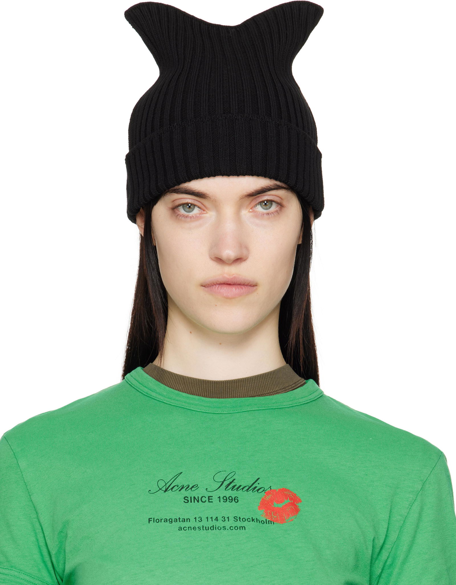 ACNE STUDIOS Ribbed Square Beanie | endource