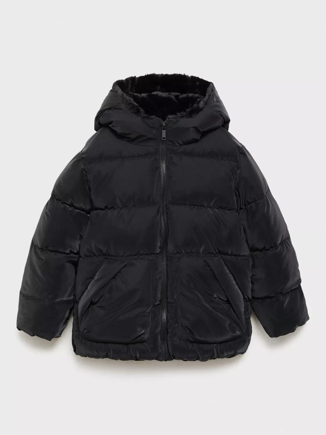 MANGO Aurora Puffer Jacket in Black | endource