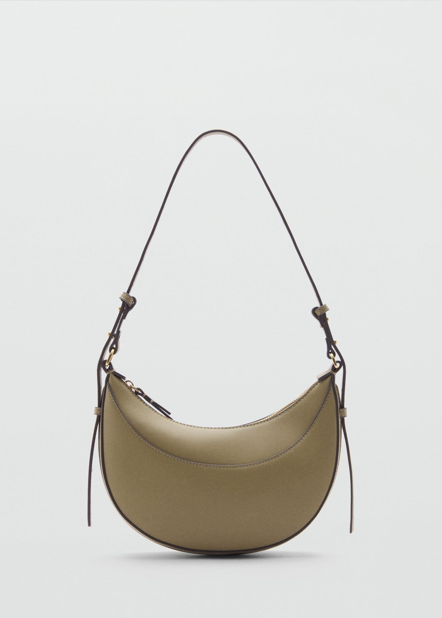 MANGO Oval Short Handle Bag in Khaki | endource