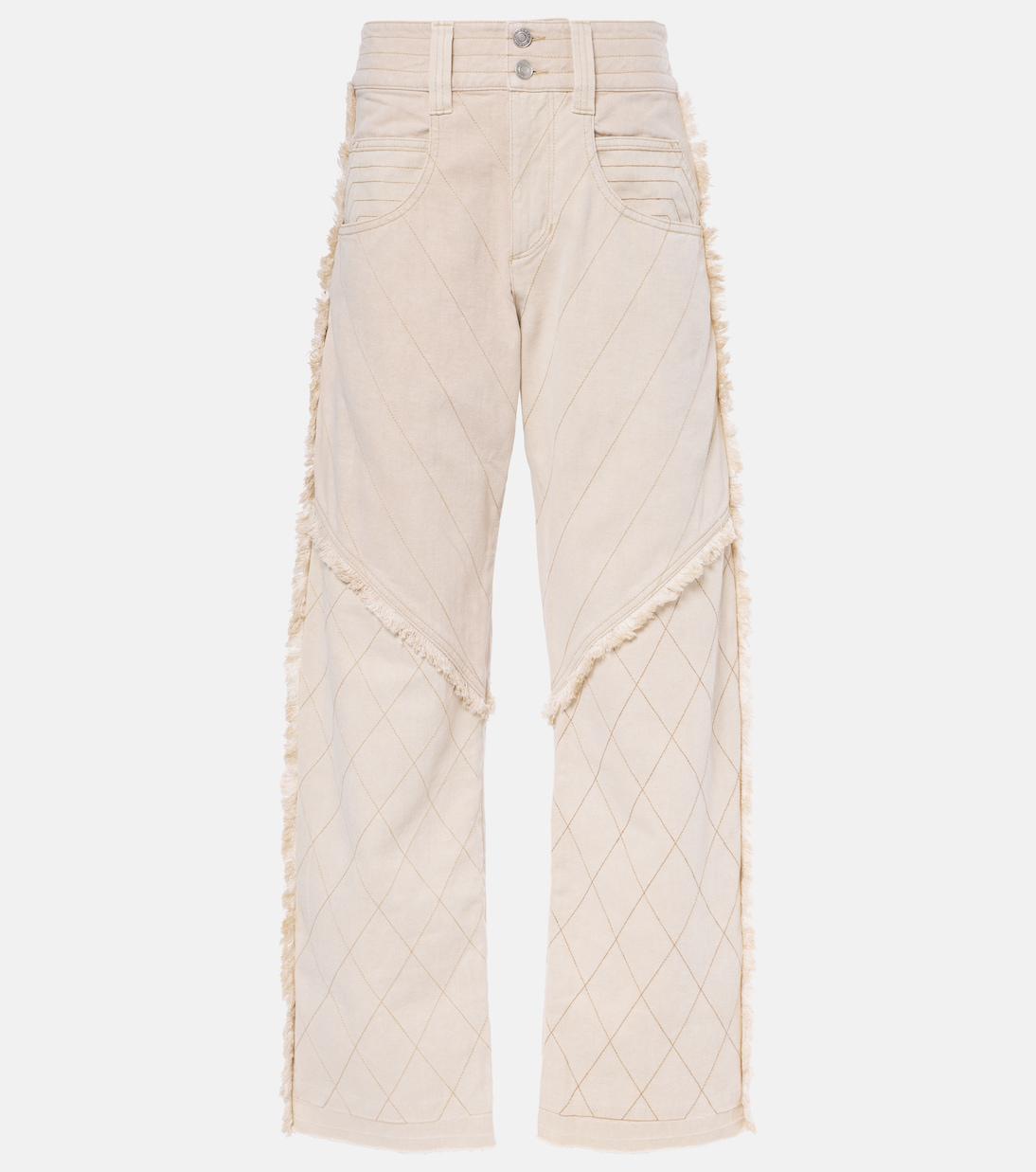 ISABEL MARANT Shanila Patchwork Wide-Leg Jeans | endource