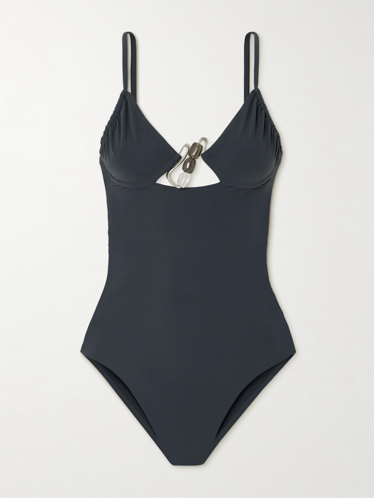 CHRISTOPHER ESBER Nebula Embellished Underwired Swimsuit | endource