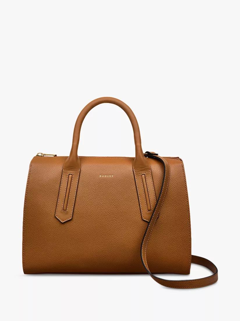 RADLEY Badgers Walk 2.0 Leather Grab Bag in Caramel | endource
