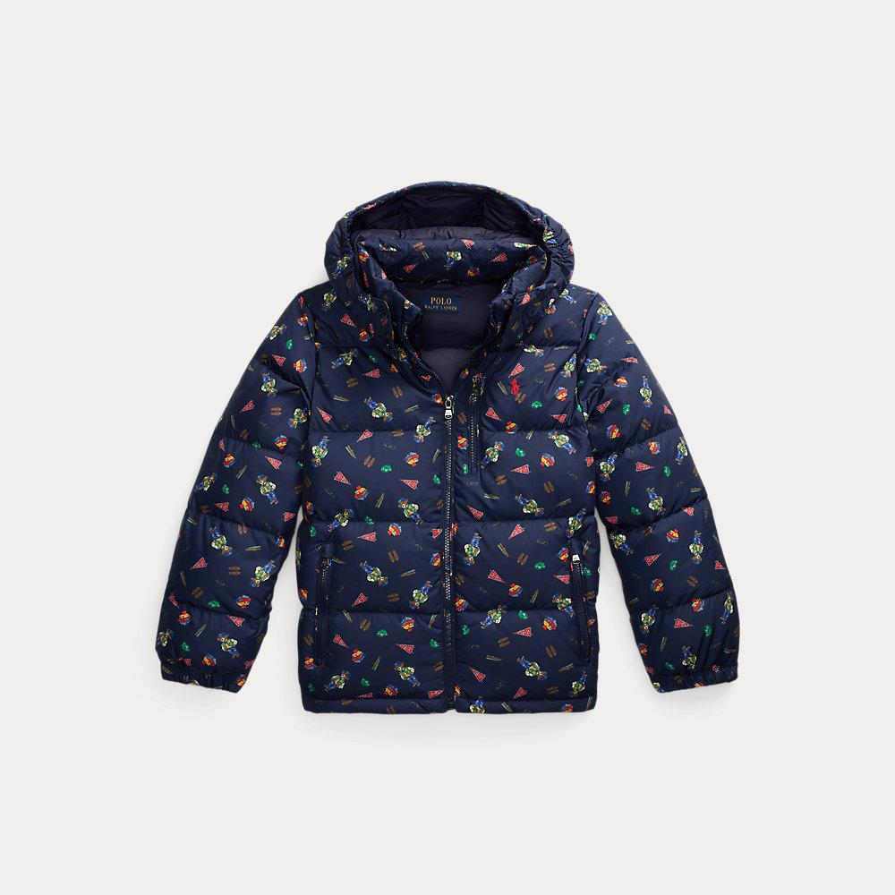 RALPH LAUREN Polo Bear Down Hooded Jacket in Multi | endource