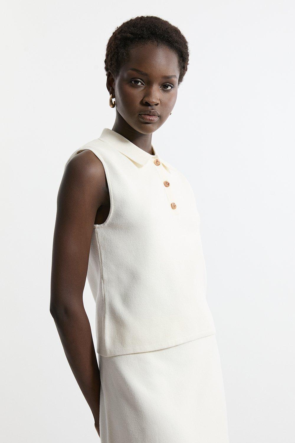 KAREN MILLEN Karen Millen x Lydia Millen - Viscose Blend Milano Knit ...