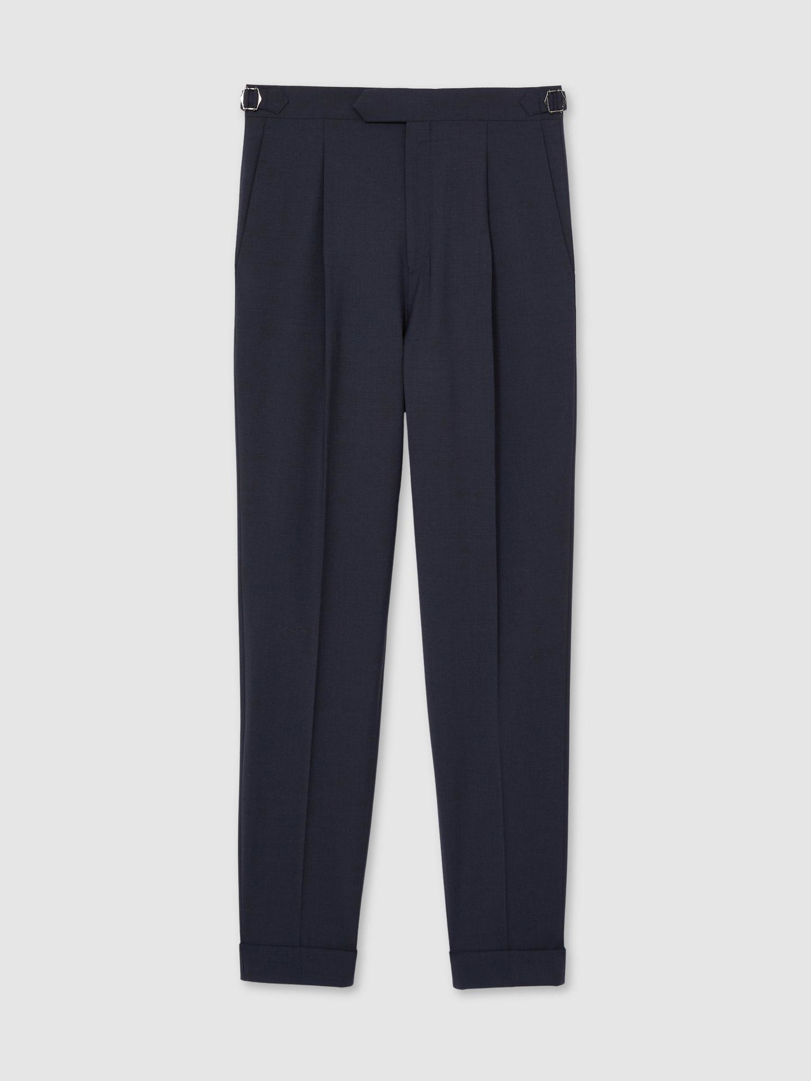 REISS Slim Fit Wool Blend Suit Trousers in Bright Blue | endource