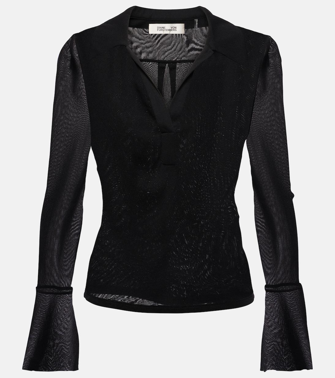 DIANE VON FURSTENBERG Mackenzie Mesh Top | endource
