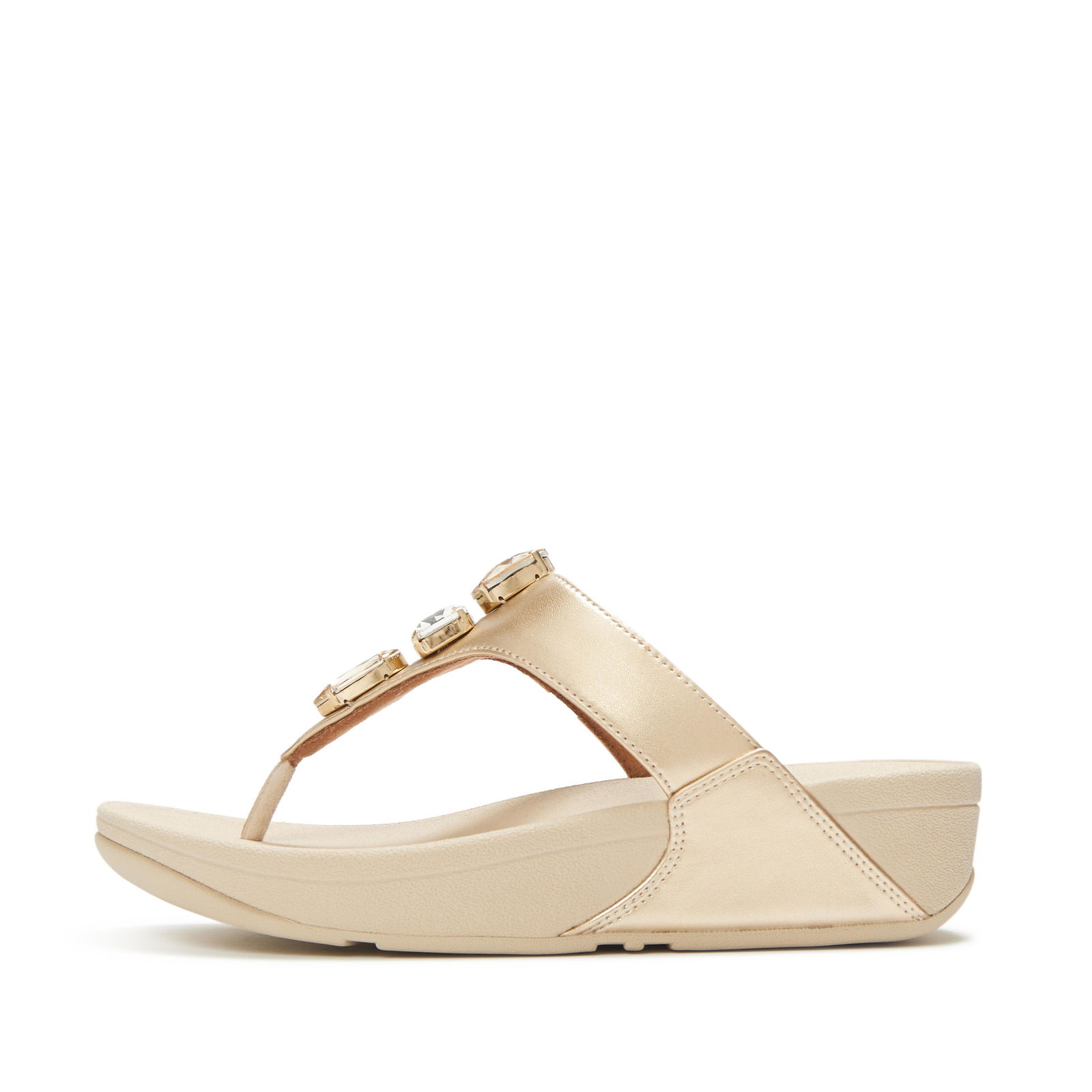 FitFlop LULU Ultra-Jewel Metallic Toe-Post Sandals | endource