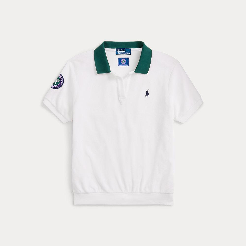 POLO RALPH LAUREN Wimbledon Terry Polo Shirt in White | endource