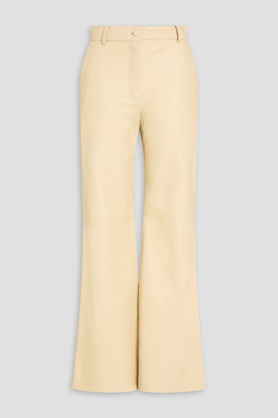 JOSEPH Tessier Leather Flared Pants | endource