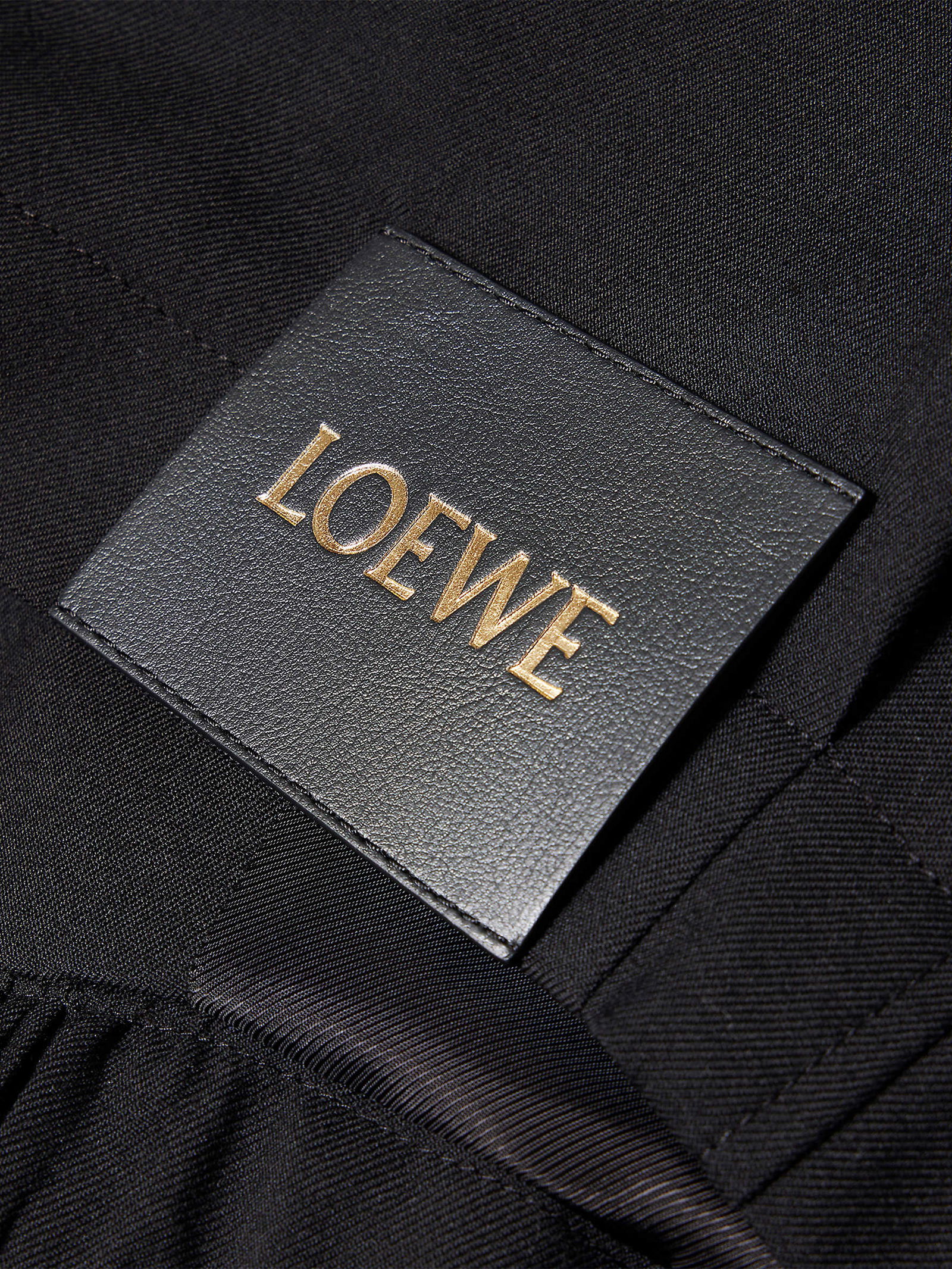 LOEWE Anagram-Logo Belted Cotton Jacket | endource